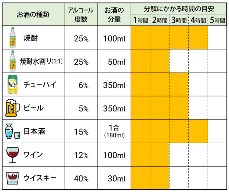 「アルコールの分解にかかる時間」を医師が解説！ 早見表もあります〈お酒と健康の基礎知識⑪〉 | いいちこスタイル